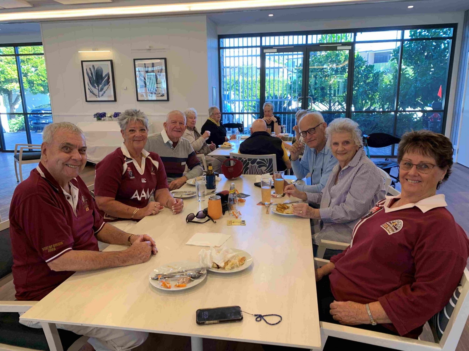 Burgers, banter and the mighty Maroons | Samford Grove | Retirement ...